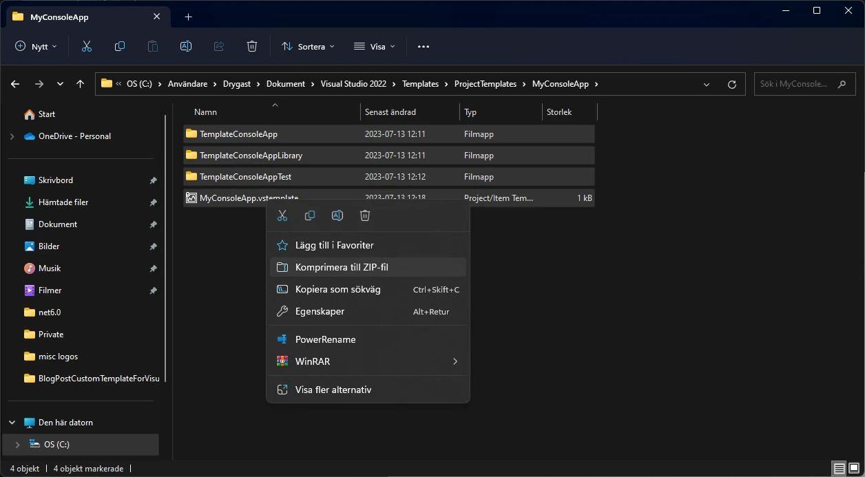 Create multi-project templates in Visual Studio - Drygast.NET