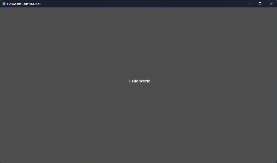 Hello World Godot Drygastnet