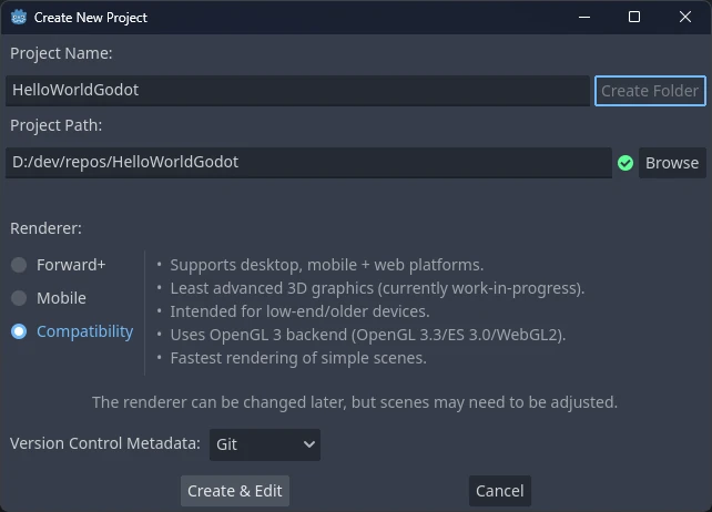 Hello World, Godot - Drygast.NET